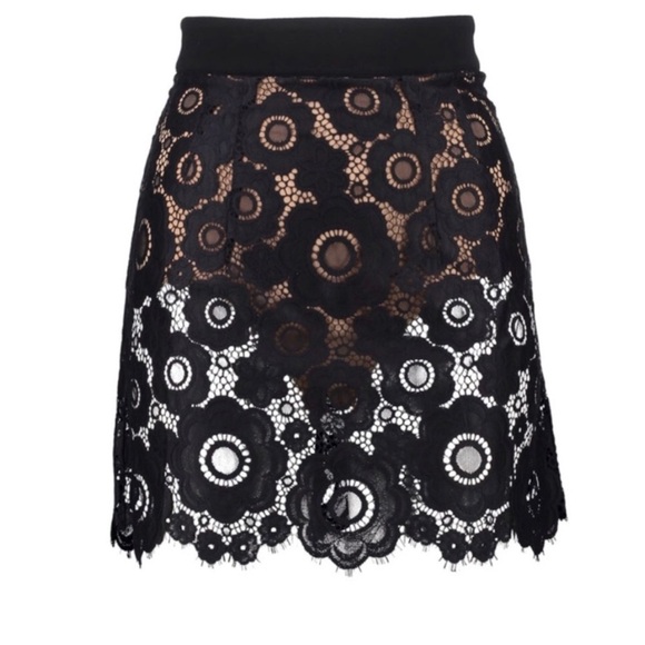 For Love And Lemons | Skirts | For Love Lemons Sonya Mini Skirt Black ...